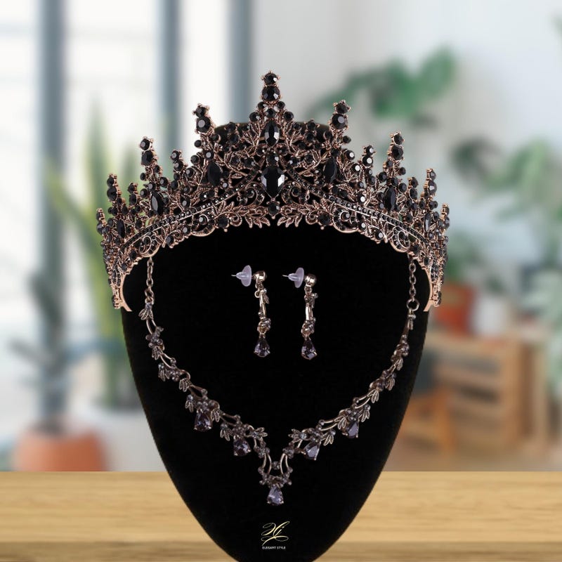 Black Tiara - Etsy