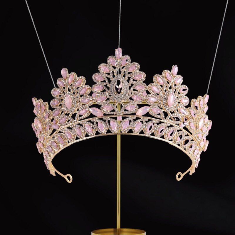 Pink Crystal Crown - Etsy