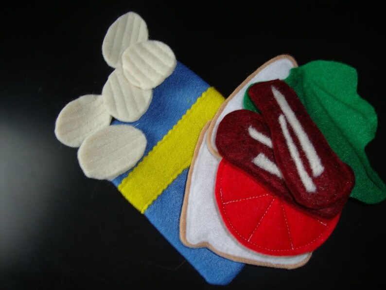 Felt Play Food Set 47 Piece - Etsy