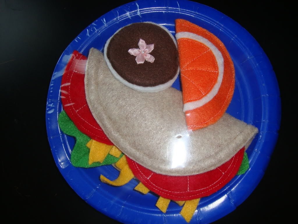 Felt Play Food Set 47 Piece - Etsy