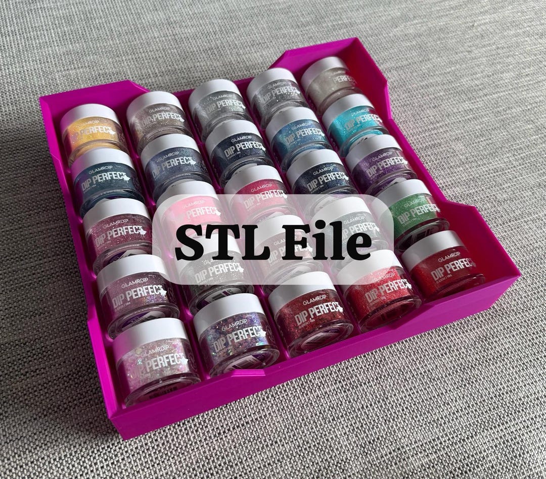 Dip Powder Stackable Storage Tray (5x5 and 4x4) Digital Product - Etsy