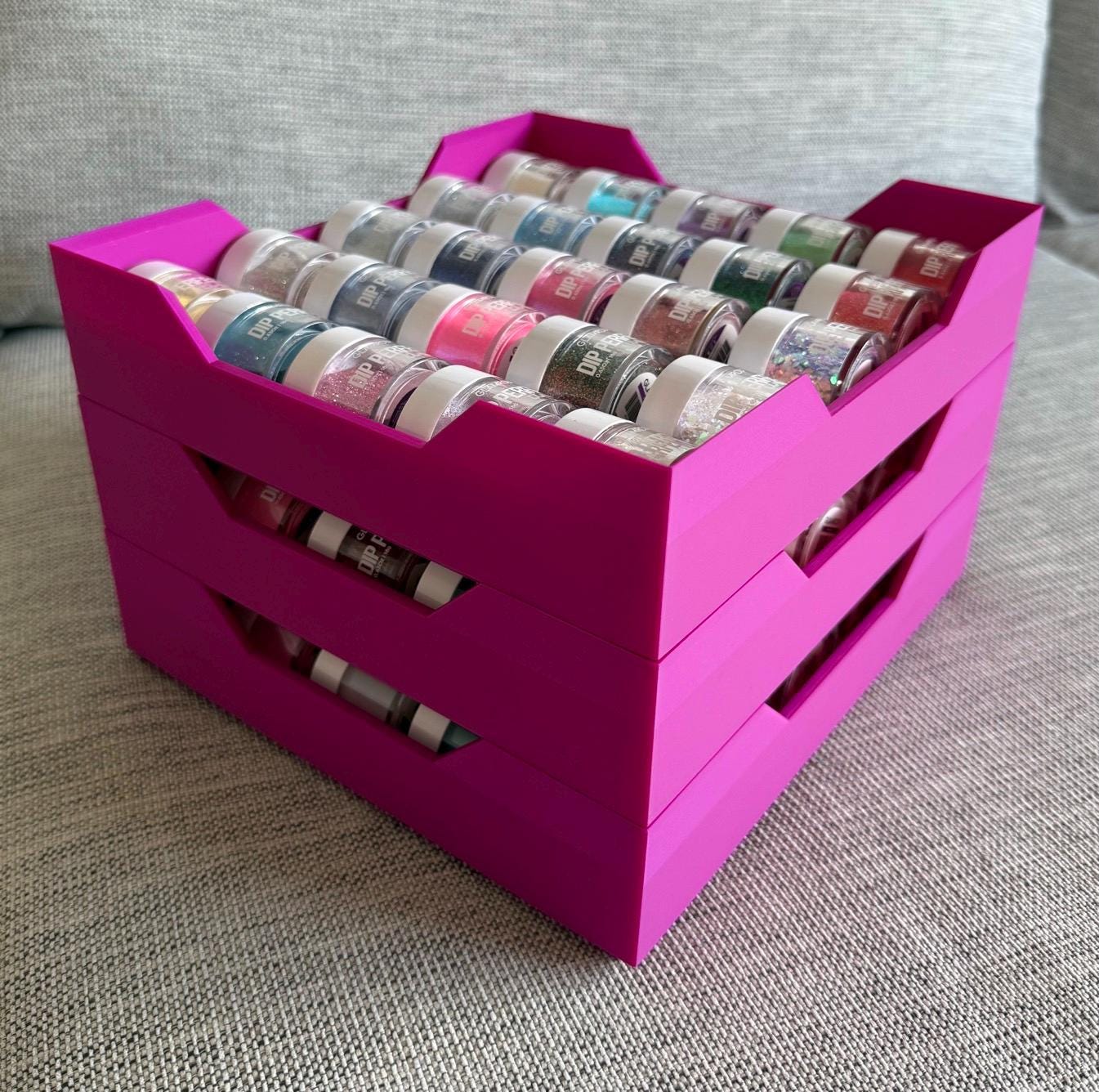 Dip Powder Stackable Storage Tray (5x5 and 4x4) Digital Product - Etsy