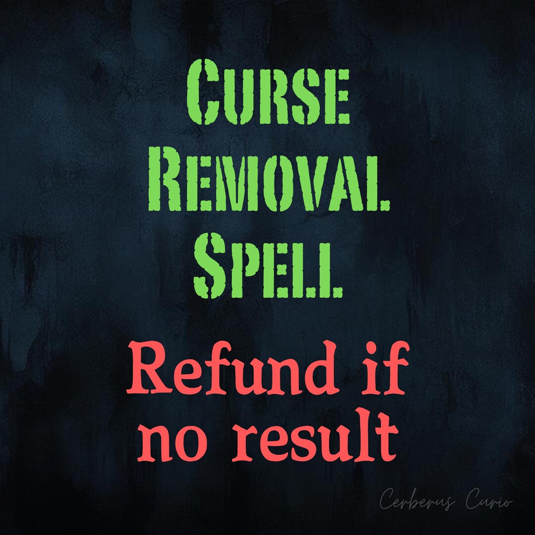 Curse Removal Spell - Etsy
