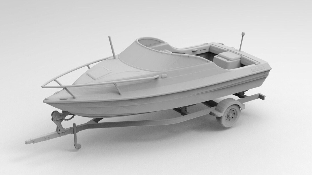 HO 1/87 Scale Bayliner on Trailer - Boats - Custom Sculptures 3D ...