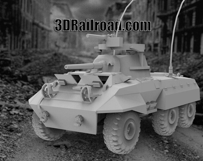 N 1/160 - M22 Locust Tank - WW2 - Custom Sculptures 3D Printed in Grey ...