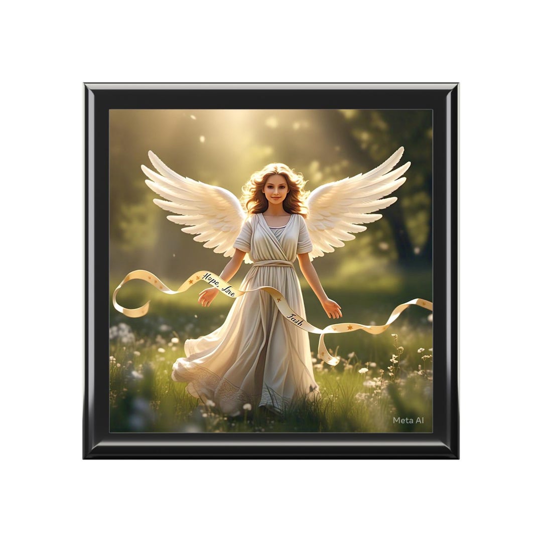 Easter, Angel Wing Jewelry Box, Elegant Storage Organizer, Gift for Her ...
