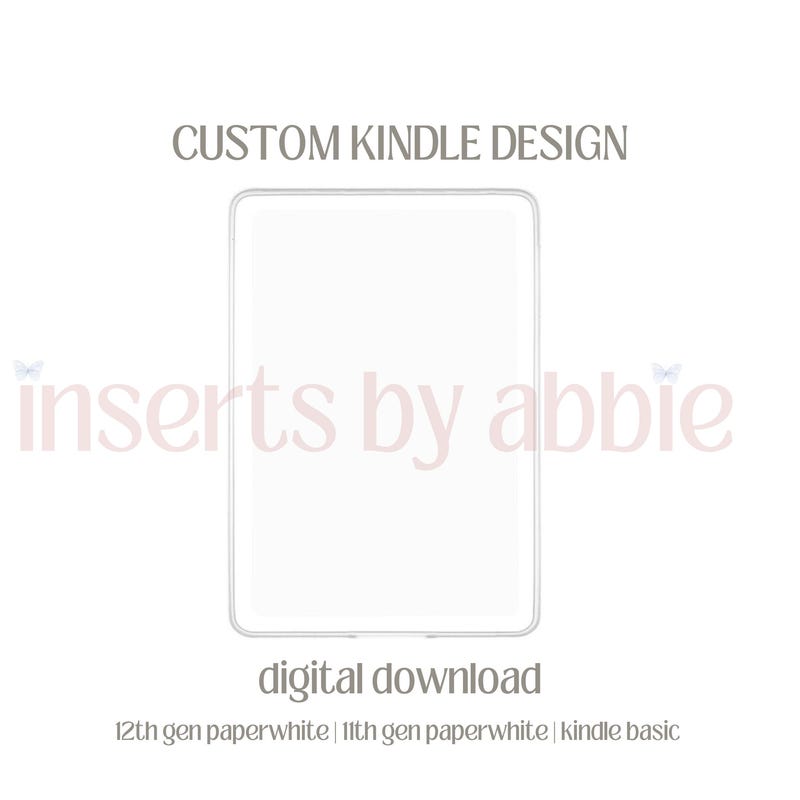 Kindle Inserts - Etsy