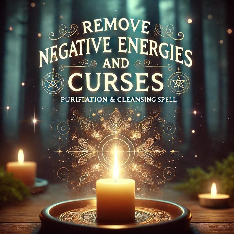 Customized Negative Energy Removal Spell, Aura Cleansing, Banishing Curse Hex Ritual - Etsy
