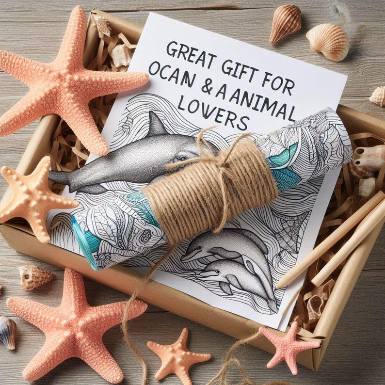 Dugong Coloring Book – 81 Sea Animal Pages, Kids & Adults (PDF) - Etsy