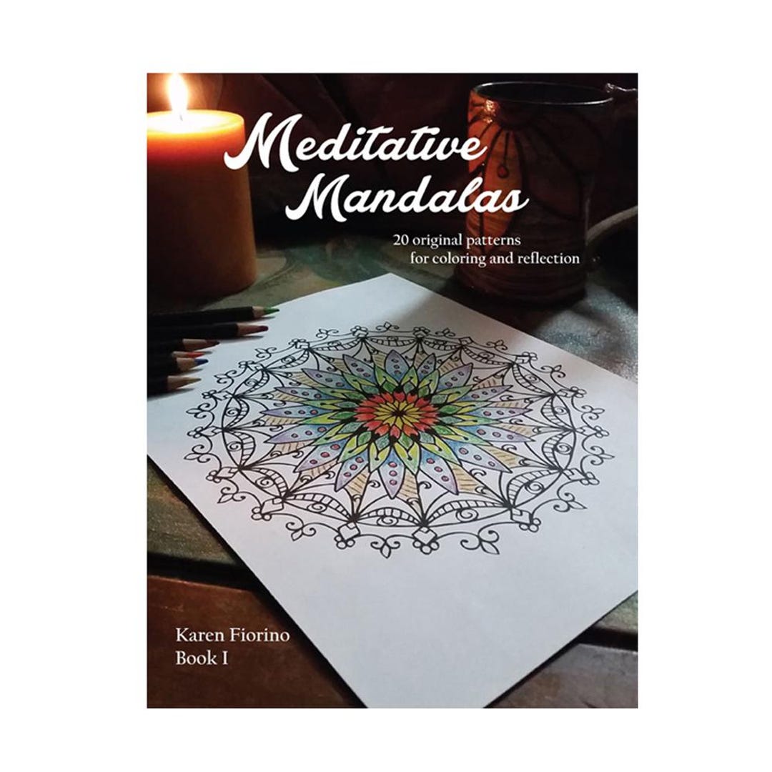 Meditative Mandalas Coloring Pages for Adults and Kids Set 5, Printable ...