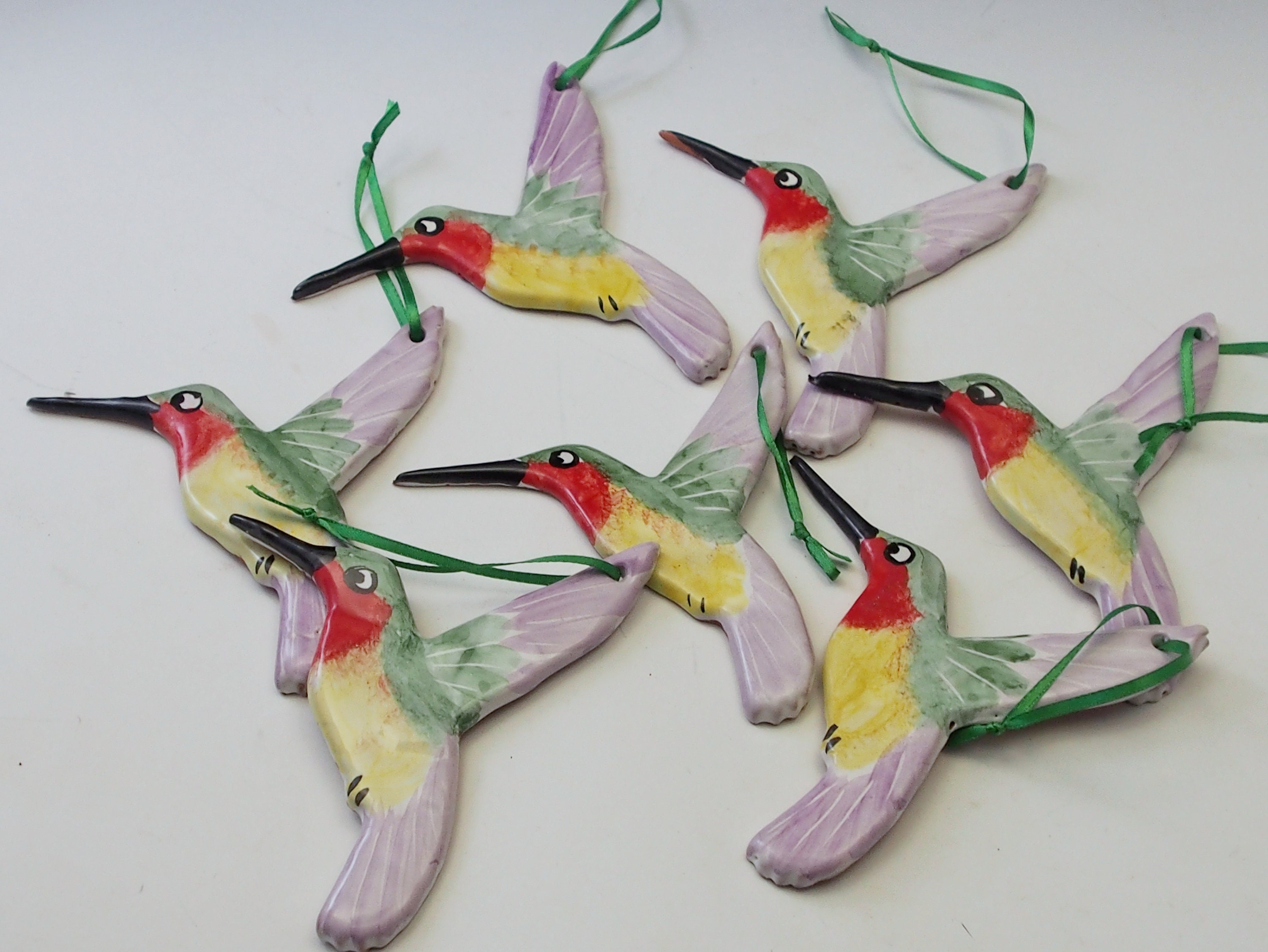 Hummingbird Bird Tree Pottery Clay Ornament or Wall Hanging - Etsy