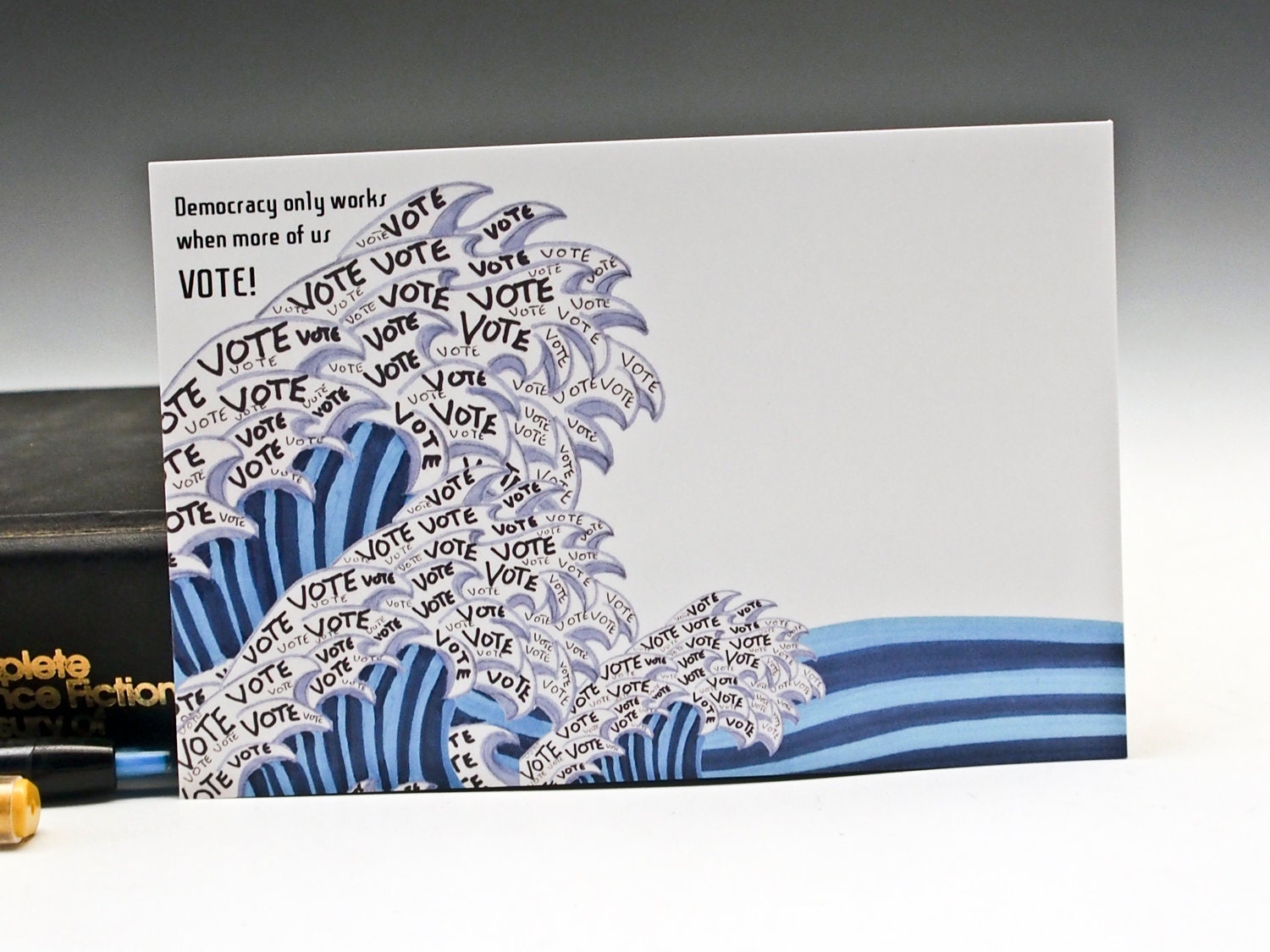 Blue Wave 'vote' Postcards: Original Political Artwork (set of 60) - Etsy