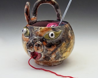 Ceramic Yarn Holder - Etsy