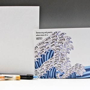 Blue Wave 'vote' Postcards: Original Political Artwork (set of 60) - Etsy