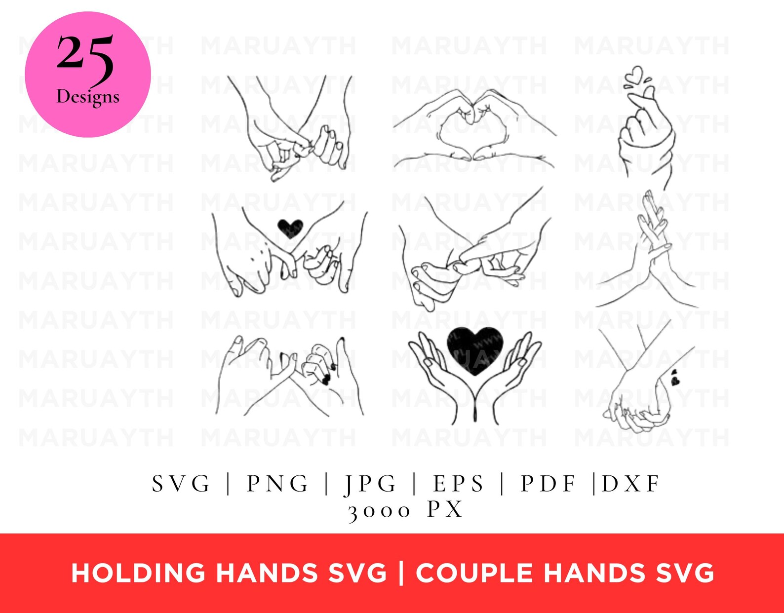 25 Holding Hands SVG | Couple Hands SVG - Etsy
