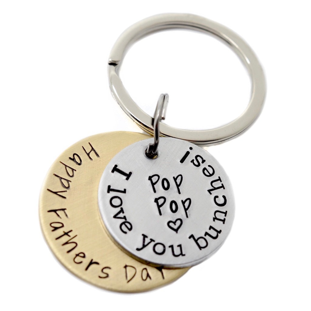 Personalized Dad Keychain First Father's Day Keychain | Etsy