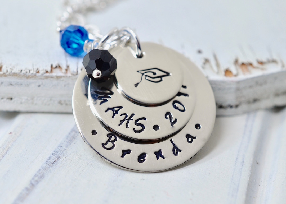 Personalized Graduation Necklace, Senior Necklace, Class of 2021, High ...