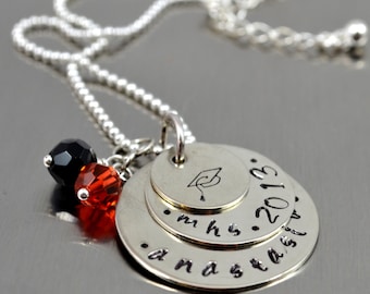Personalized Graduation Necklace Senior Necklace Class of | Etsy