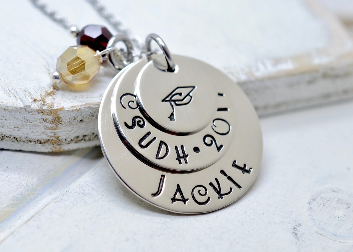 Personalized Graduation Necklace Senior Necklace Class of - Etsy