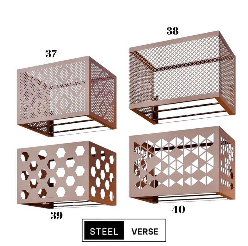 Decorative Metal Air Conditioner Cover - Modern and Stylish Wall ...