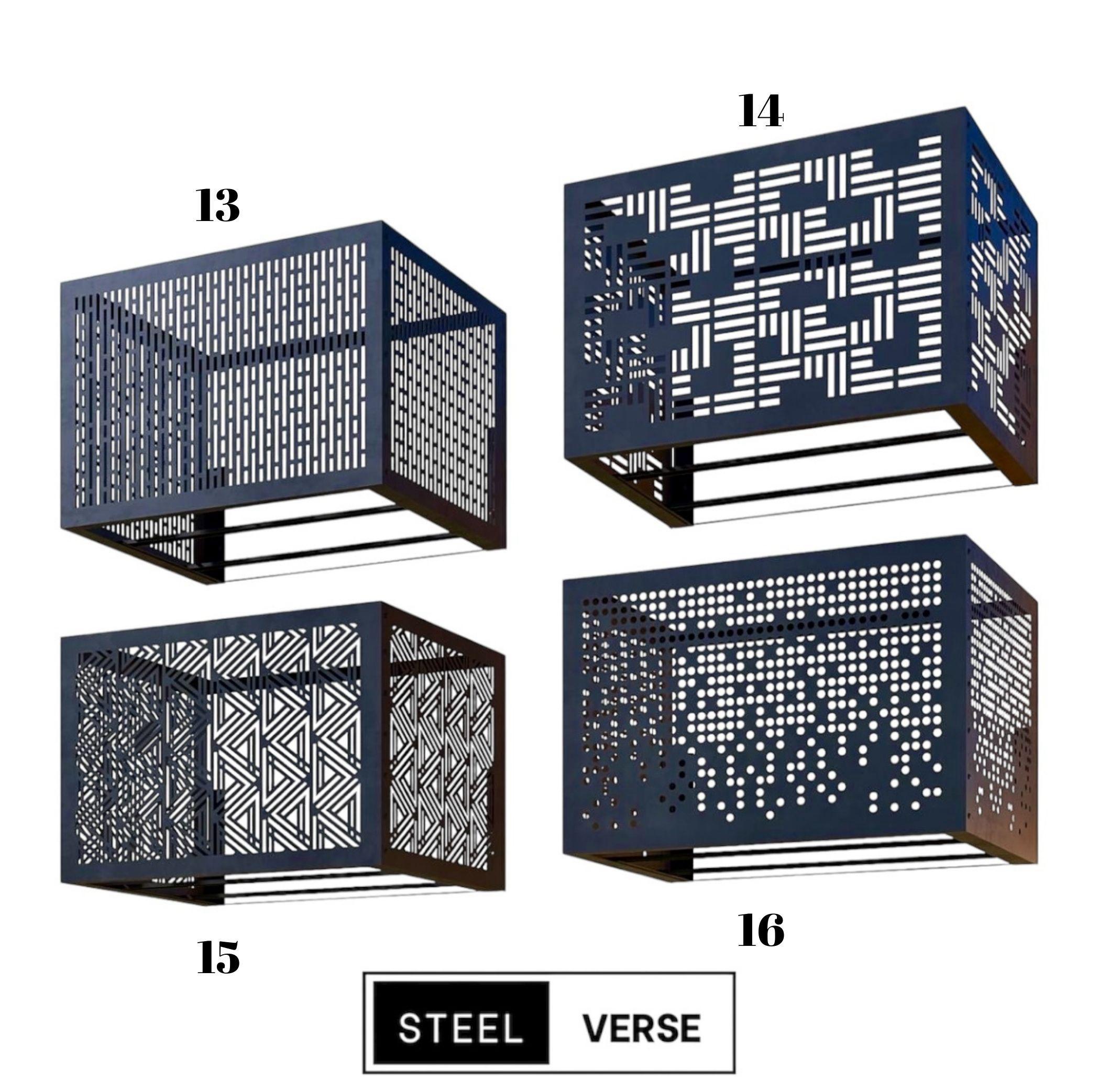 Decorative Metal Air Conditioner Cover - Modern and Stylish Wall ...