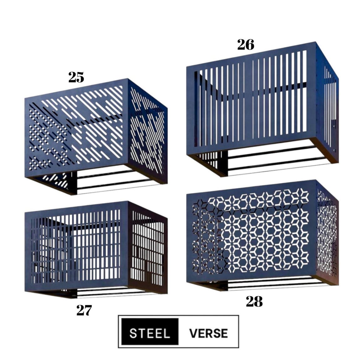 Decorative Metal Air Conditioner Cover - Modern and Stylish Wall ...