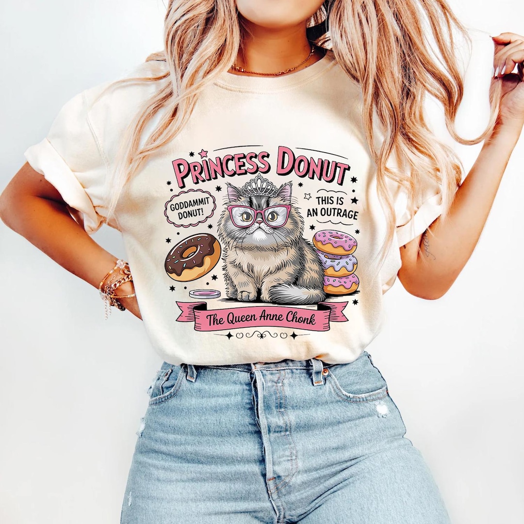 Princess Donut PNG, Funny Sci Fi Nerd Sublimation PNG, Fantasy Reader ...