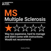 Multiple Sclerosis Awareness SVG Bundle - 25 Designs, Orange Ribbon SVG ...