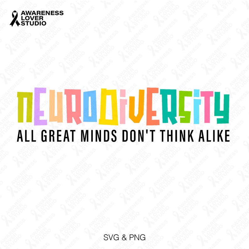 Neurodiversity SVG PNG: Autism Acceptance, ADHD Awareness, Teachers ...