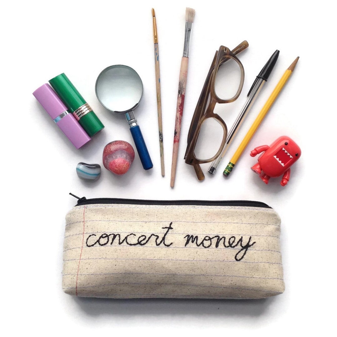 Concert Money Bag - Money Envelope - Updated Lining Fabric Options ...