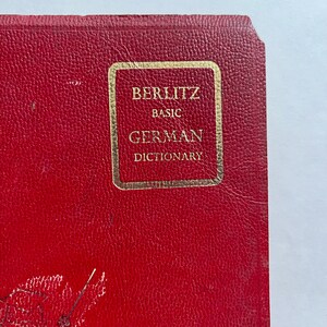 Berlitz Basic German Dictionary - Published in 1957 - Soft Cover - Etsy