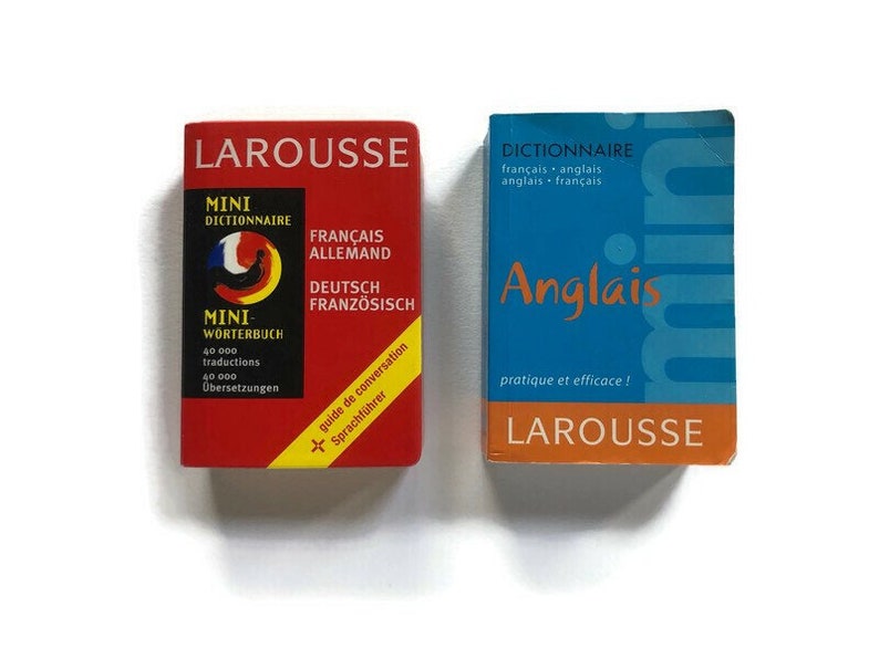 Vintage Larousse Mini Dictionary: French-dutch & French-english - Etsy