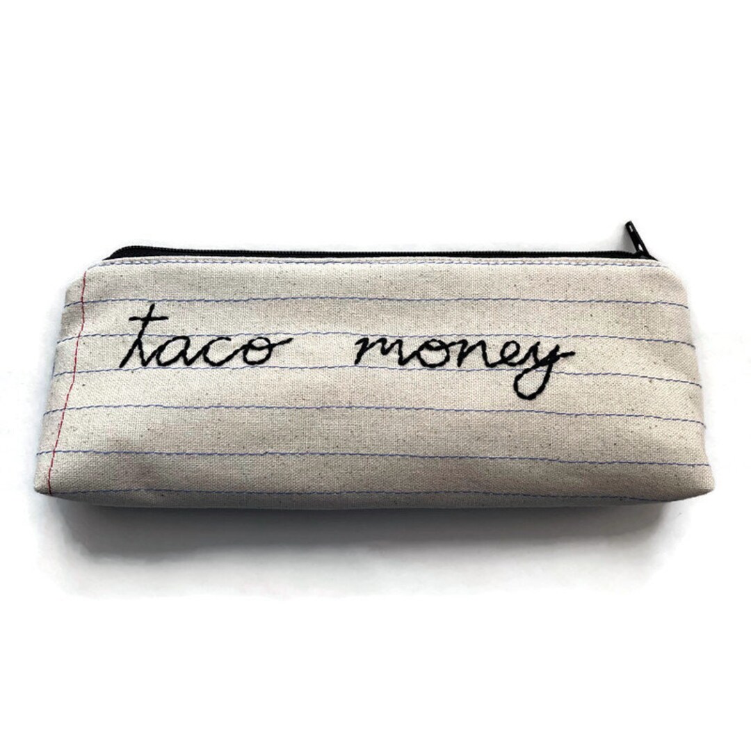 Taco Money Bag - Handmade Pencil Case - Taco Lovers Gift - Made to ...