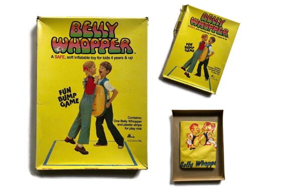 Belly Whopper Inflatable Toys Pair of Vintage Fun Bump Game - Etsy