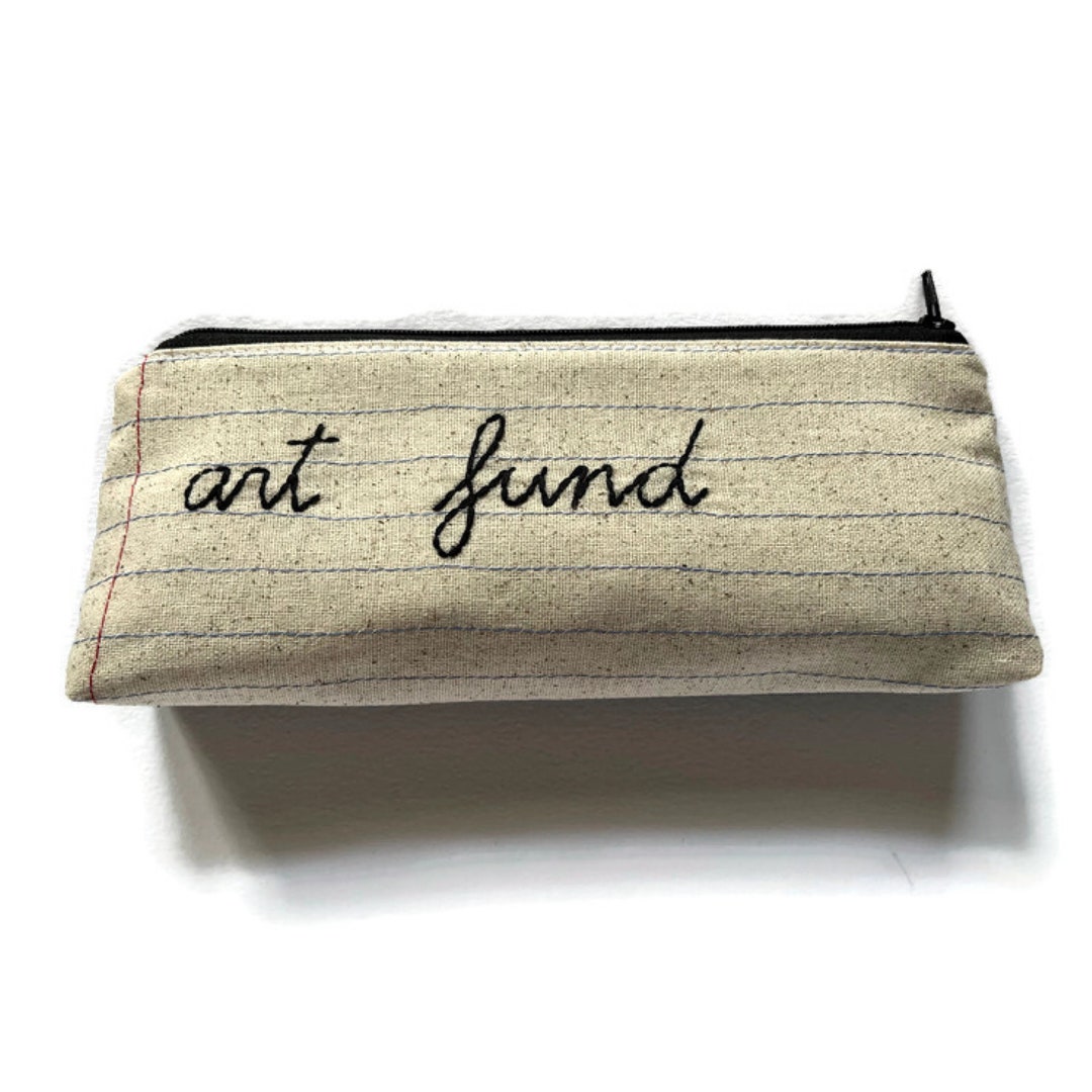 Custom Made Art Fund Bag - Pencil Case - Modern Money Envelope - Etsy