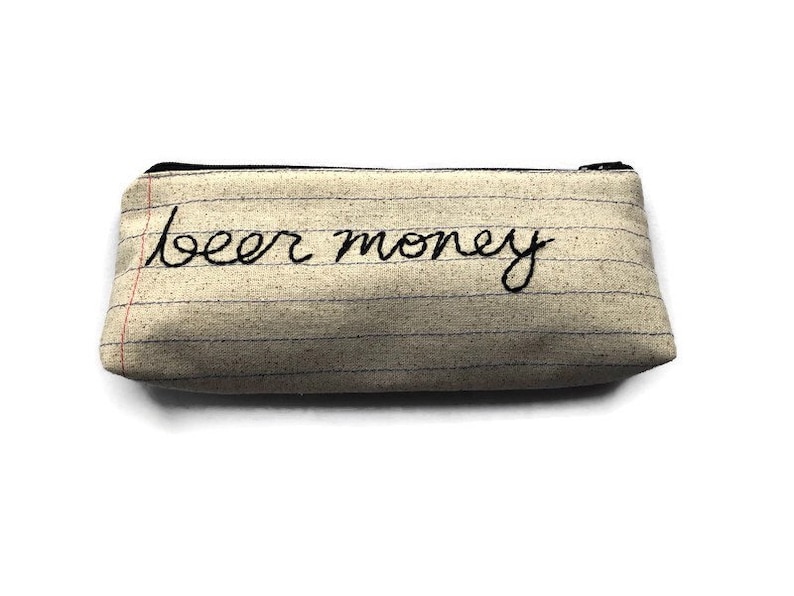 Beer Money Bag Pencil Case - Etsy