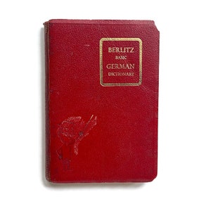 Berlitz Basic German Dictionary - Published in 1957 - Soft Cover - Etsy