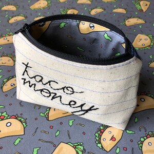 Taco Money Bag Made to Order - Etsy