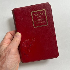 Berlitz Basic German Dictionary - Published in 1957 - Soft Cover - Etsy
