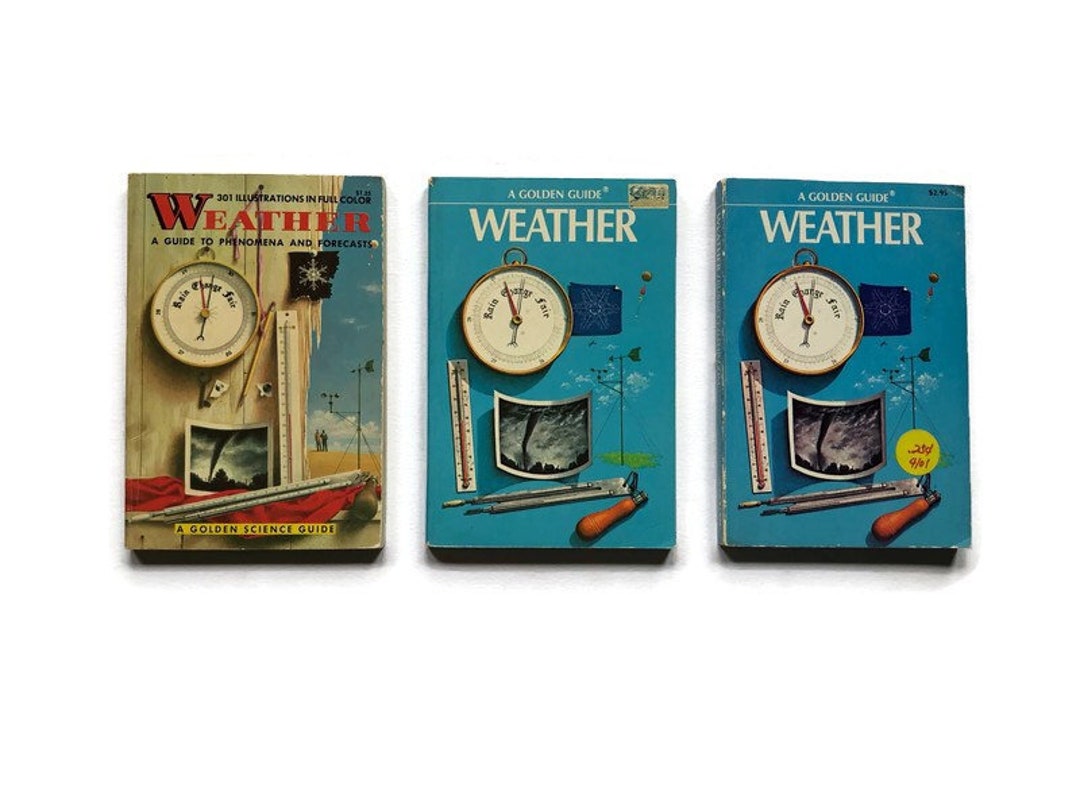 Vintage Golden Field Guides to Weather - Ready to Ship - Etsy