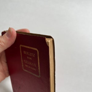 Berlitz Basic German Dictionary - Published in 1957 - Soft Cover - Etsy