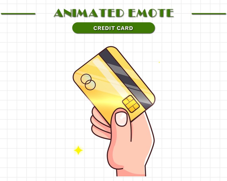 Credit Card Animated Emote | Funny Twitch Emote - Discord Emote | Kick ...