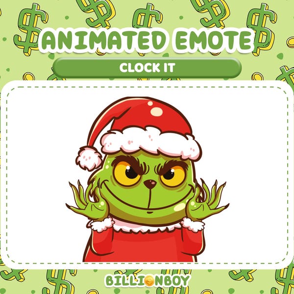 Grinch Clock - Etsy