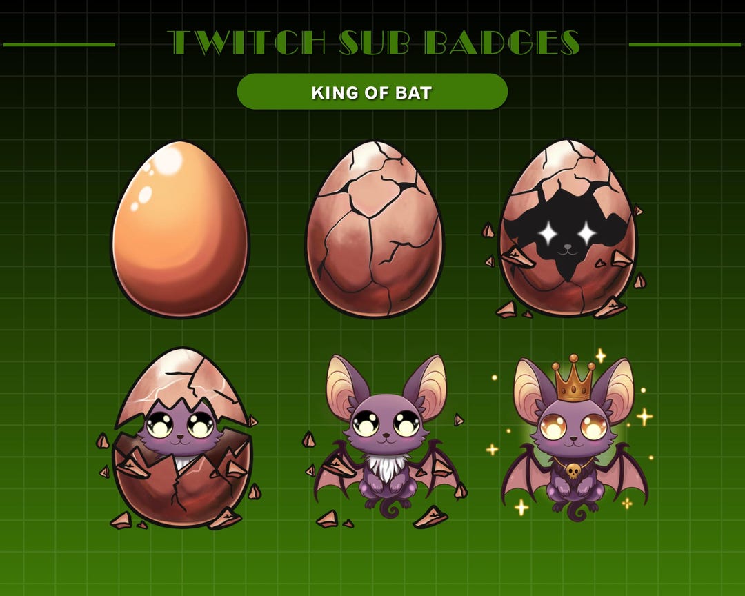 King of Bat Twitch Sub Badges| Twitch Sub Badges | Twitch Badges ...
