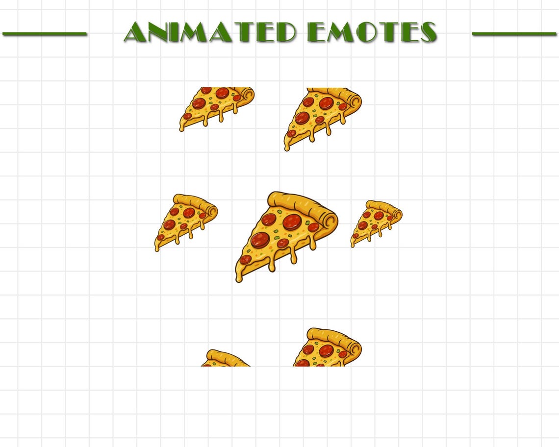 Animated Rain of Pizza Slices Emote - Pizza Emote for Twitch, Youtube ...