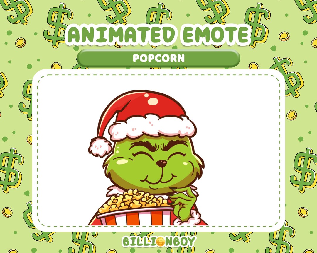 Animated Grinch Smoke Emote for Twitch, Youtube and Discord - Xmas ...