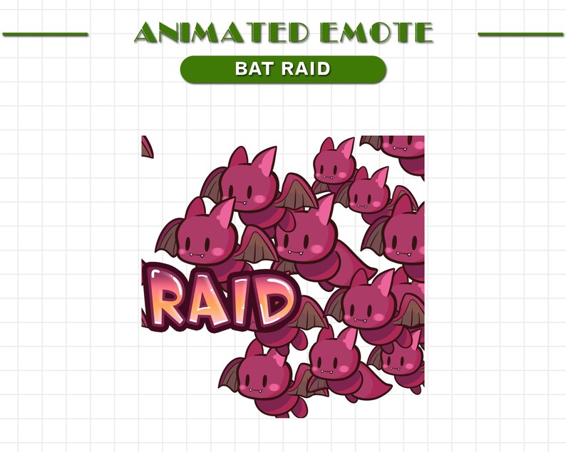 Animated Bat Raid Emote | Discord, Youtube, Kick Emoji | Funny Meme ...