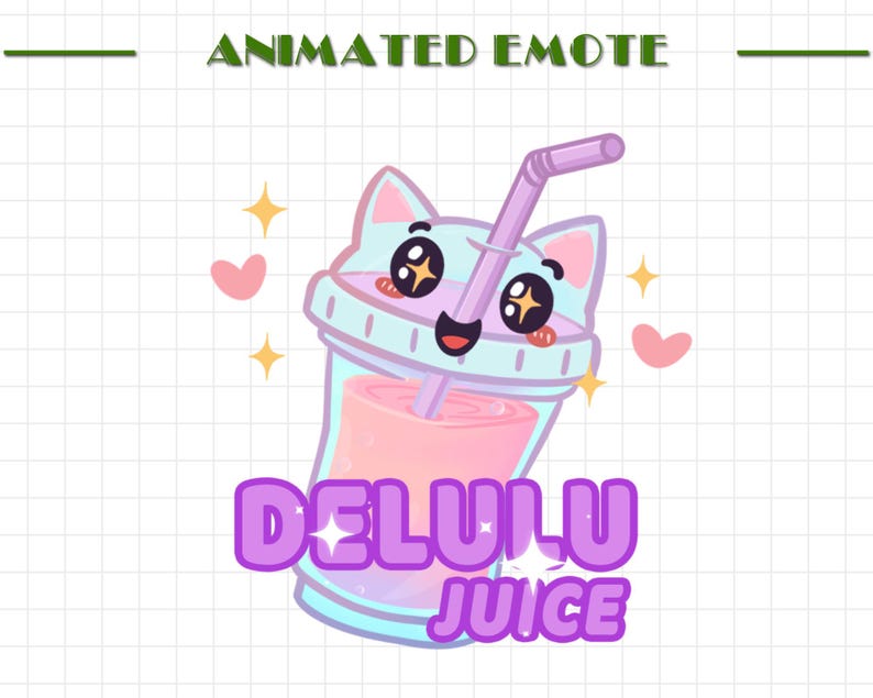 Animated Delulu Juice Emote | Funny Meme Emote | GIF and WEBM for ...