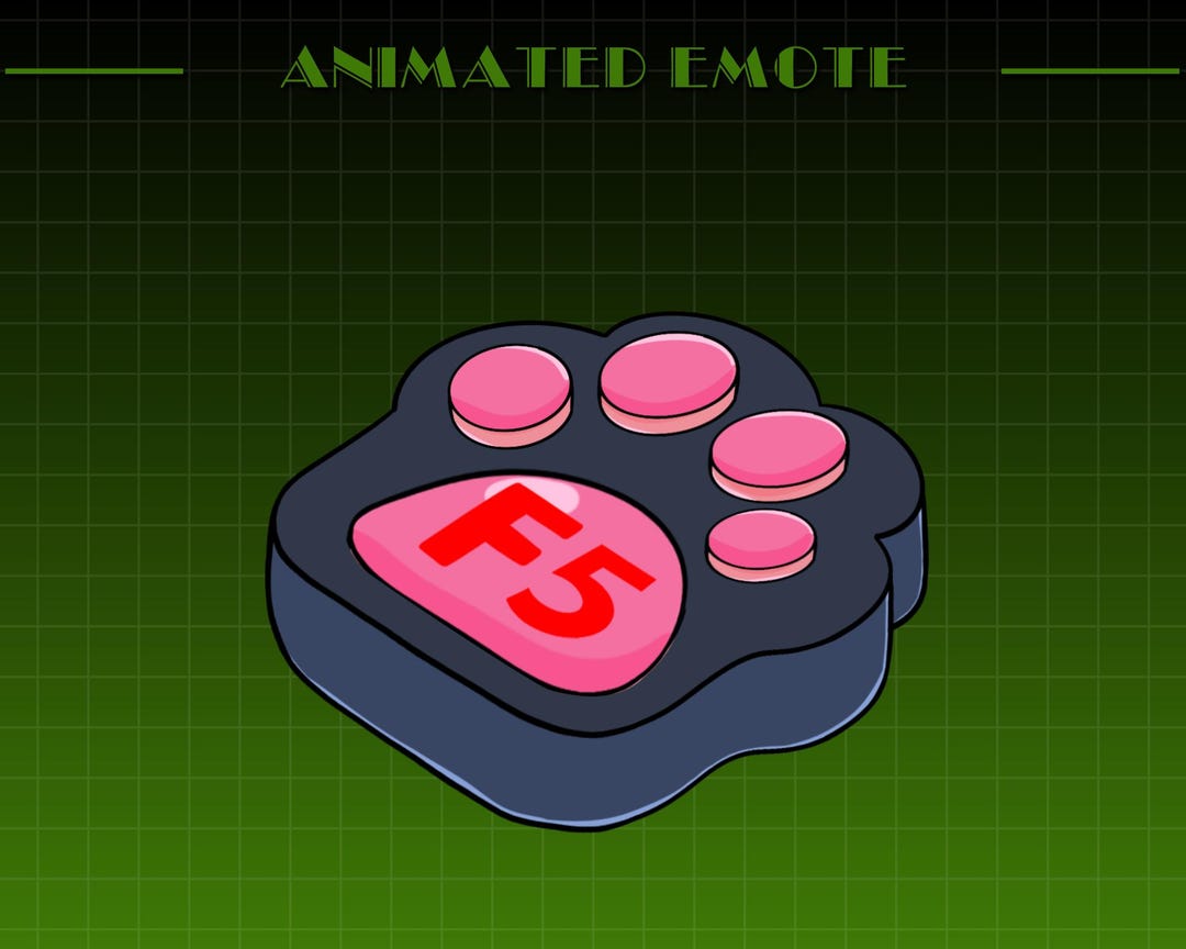 Animated Cat Paw F5 Emote | Twitch & Discord GIF, WEBM (digital ...