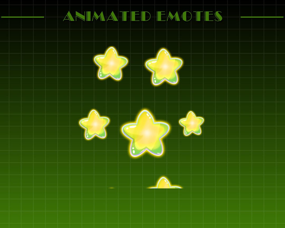 Animated Raining Stars Emote - Falling Stars Emote for Twitch, Youtube ...